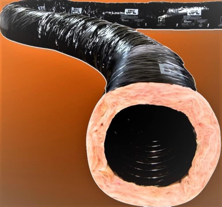 14" Mobile Home Flex Black Duct R4.2 25' FEET - Amazon.com