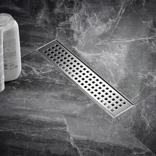 CARNIVAL Linear/Vertical Shower Water Drain Channel 12 inch Long ...