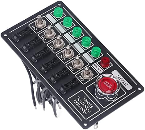 Amazon.com: Engine Start Push Button Panel, Racing Style Ignition ...