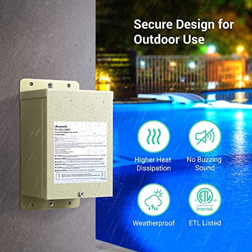 Snapklik.com : 200W Low Voltage Landscape Transformer, Pool Light ...