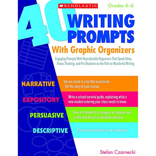 Amazon.com: SCHOLASTIC TEACHING RESOURCES 40 WRITING PROMPTS WITH ...
