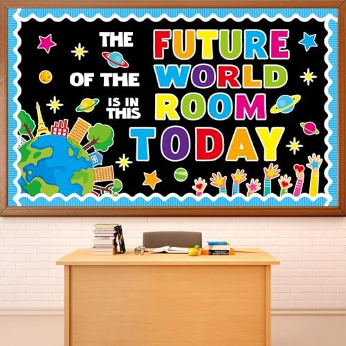 Amazon.com: Justforjoyful Motivational Bulletin Board Decoration Set ...