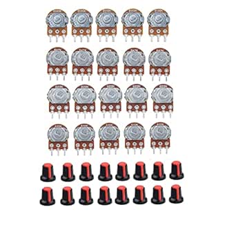 QBM 10k 22k 47k 100k Potentiometer Kit Combo Single Variable Resistor ...