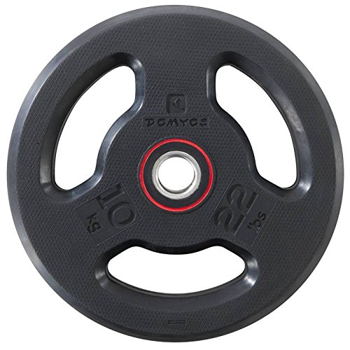 Buy Domyos Rubber Weight DISC 28 mm - (Black, 10 kg) Online at Low ...