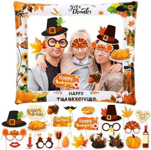 Amazon.com: Funny Turkey Day - Thanksgiving Photo Booth Props - 10 ...