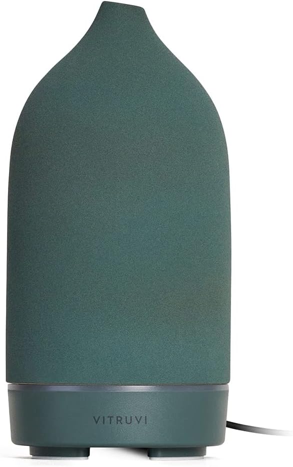 Vitruvi Stone Diffuser, Ceramic Ultrasonic Essential Oil Diffuser for ...