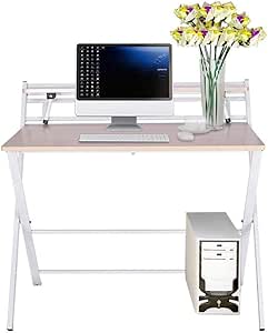 Tghome Folding Computer Desk, Multi Purpose Foldable Study Desk ...