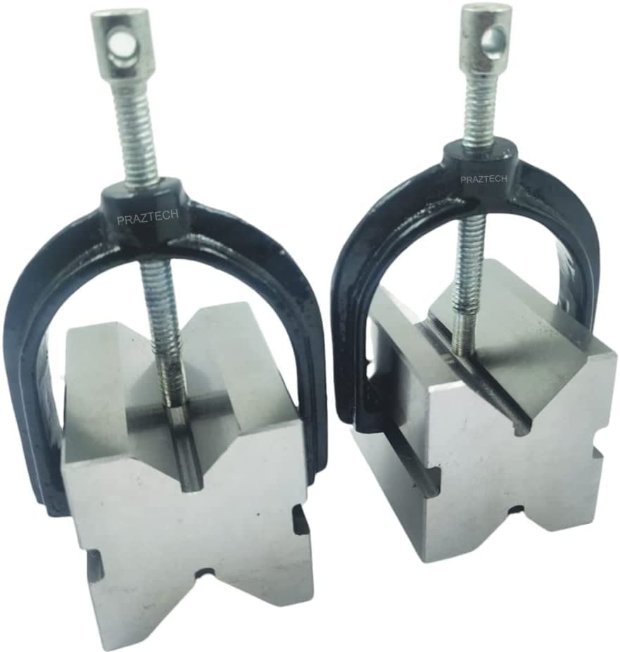 Block Of Tungsten Grizzly H5612 V-Block Pair With Claps Side Use ...