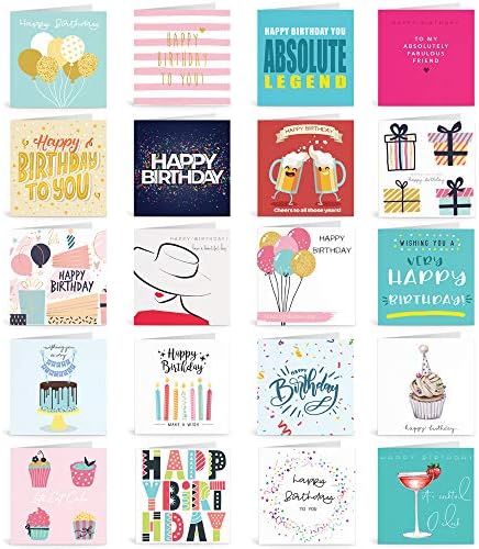Piccadilly Greetings Box of assorted Birthday Cards Multipack ...