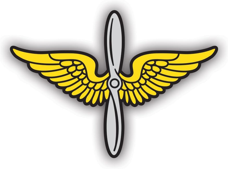 Amazon.com: fagraphix Aviation Prop and Wings Sticker Decal - Self ...