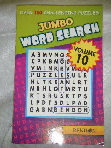 Jumbo Word Search Volume 10: Bendon Publishing: Amazon.com: Books