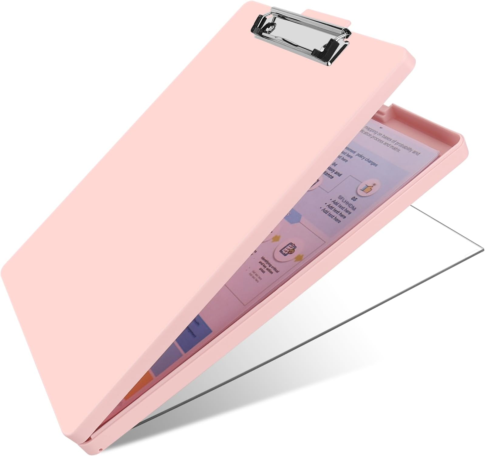 Amazon.com : Meiikun Clipboard with Storage, Plastic Clip Boards 8.5x11 ...