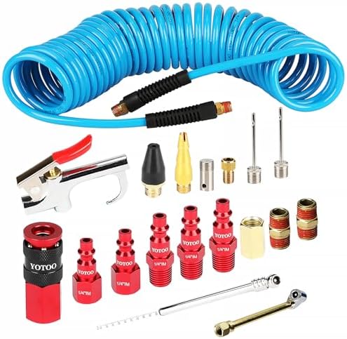 Amazon.com: YOTOO Air Compressor Accessories Kit 19-Piece, 1/4" NPT Air ...