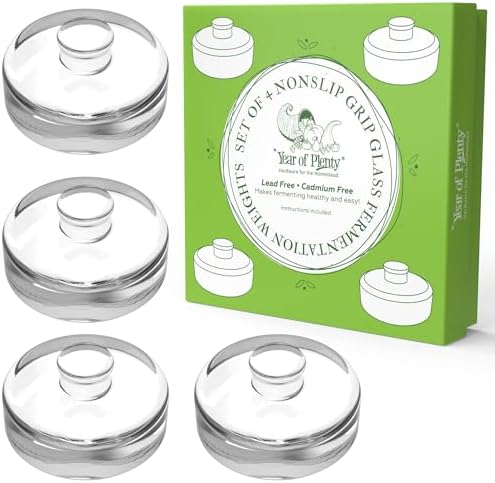 Amazon.com: Fermentology Sauer Stone Glass Weights – Pickling and ...