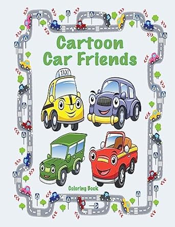 Amazon.com: Cartoon Car Friends Coloring Book: 9781542316118: Mahony ...