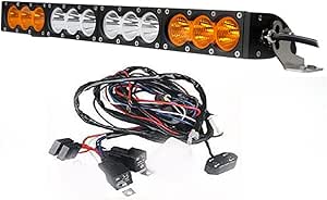 Amazon.com: Single Row LED Light 22 Inch 120w Dual Color Off Road Light ...