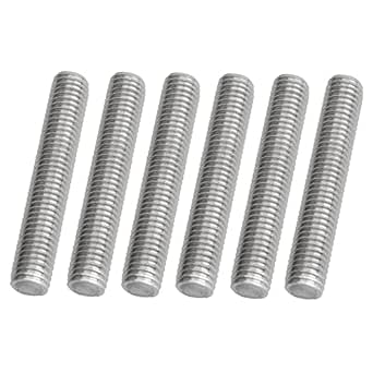 Threaded Rods M6x25mm 304 Stainless Steel Fully Threaded Rod, M6-1.0 ...