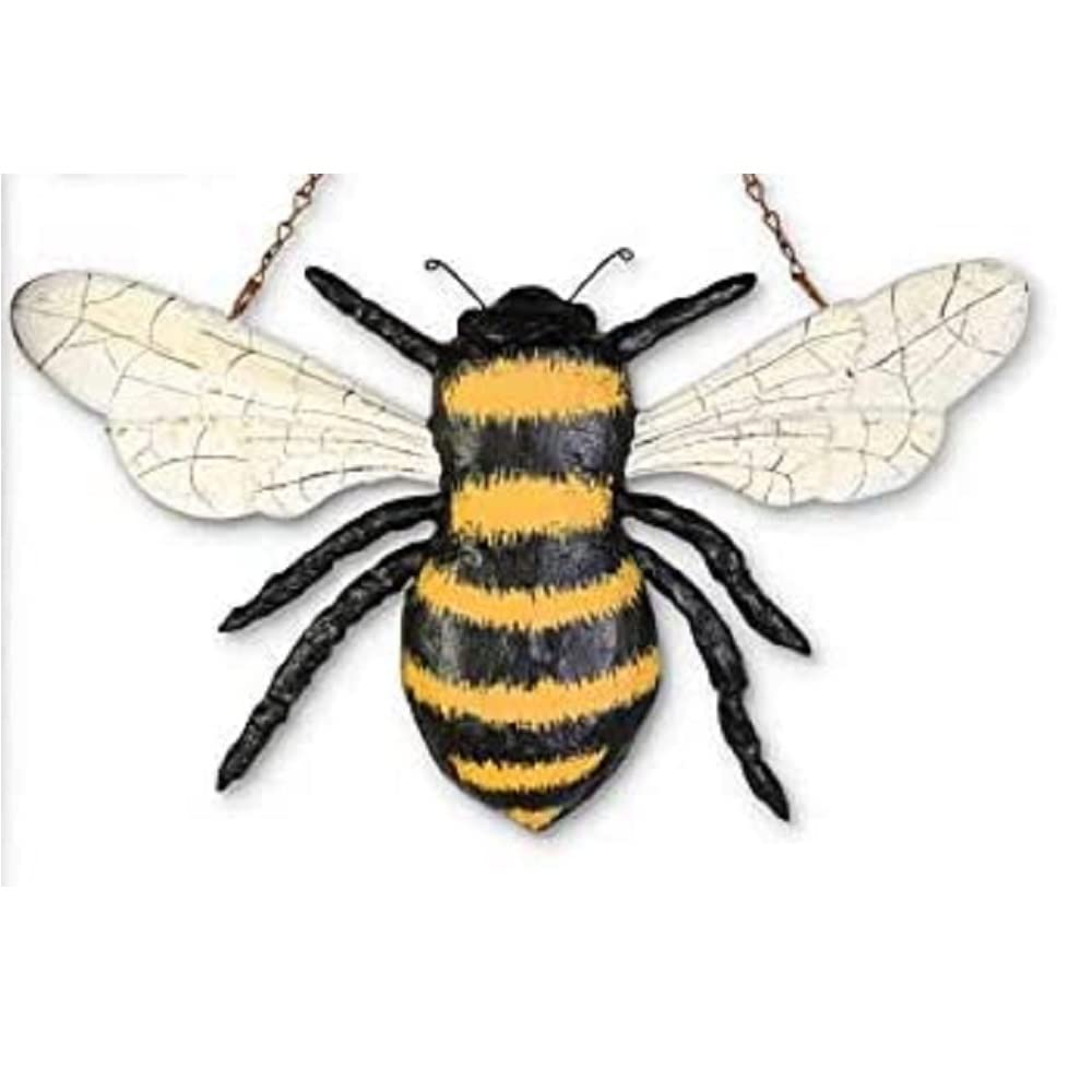 K&K Interiors 16418A 9 Inch Yellow and Black Resin Bumblebee Arrow Replacement, 9" H x 15" W x 2" D