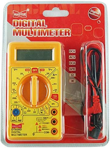 GILHOT® Small Digital Multimeter, Multipurpose Electric meter Yellow ...
