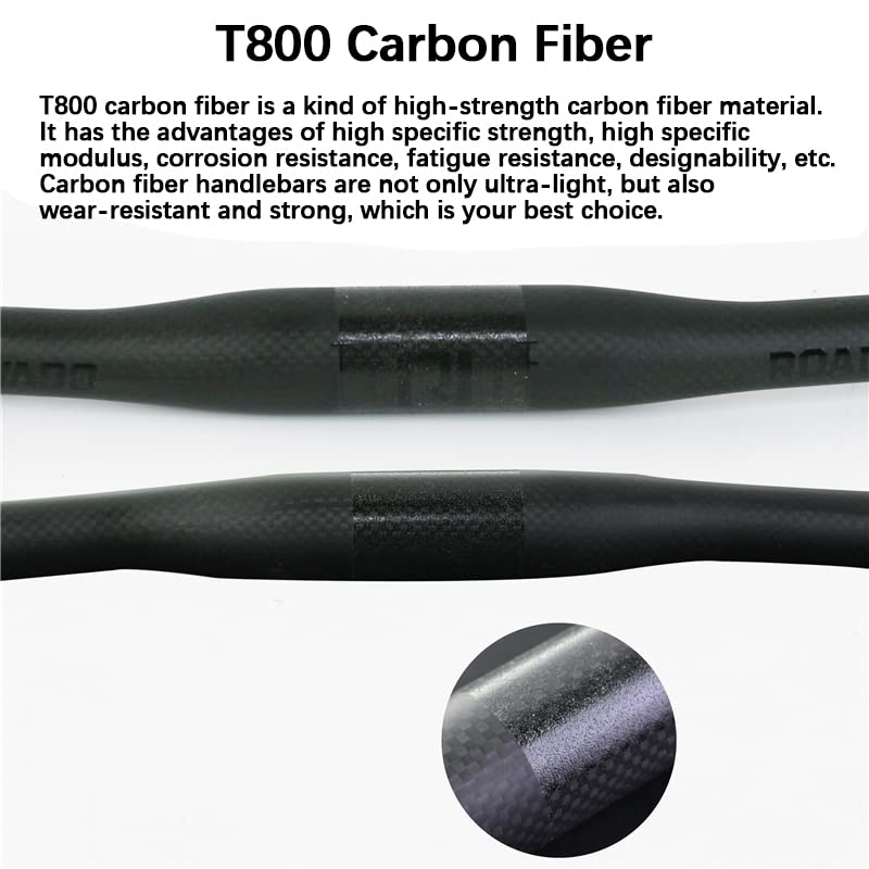 ROADNADO Carbon MTB Bike Handlebar 31.8mm Flat Bar Lightweight Extra ...