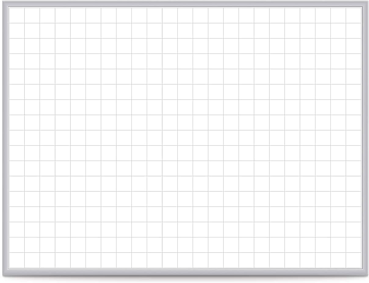 Amazon.com : Ghent Grid 4' x 8' Magnetic Whiteboard, Aluminum Frame, 2 ...