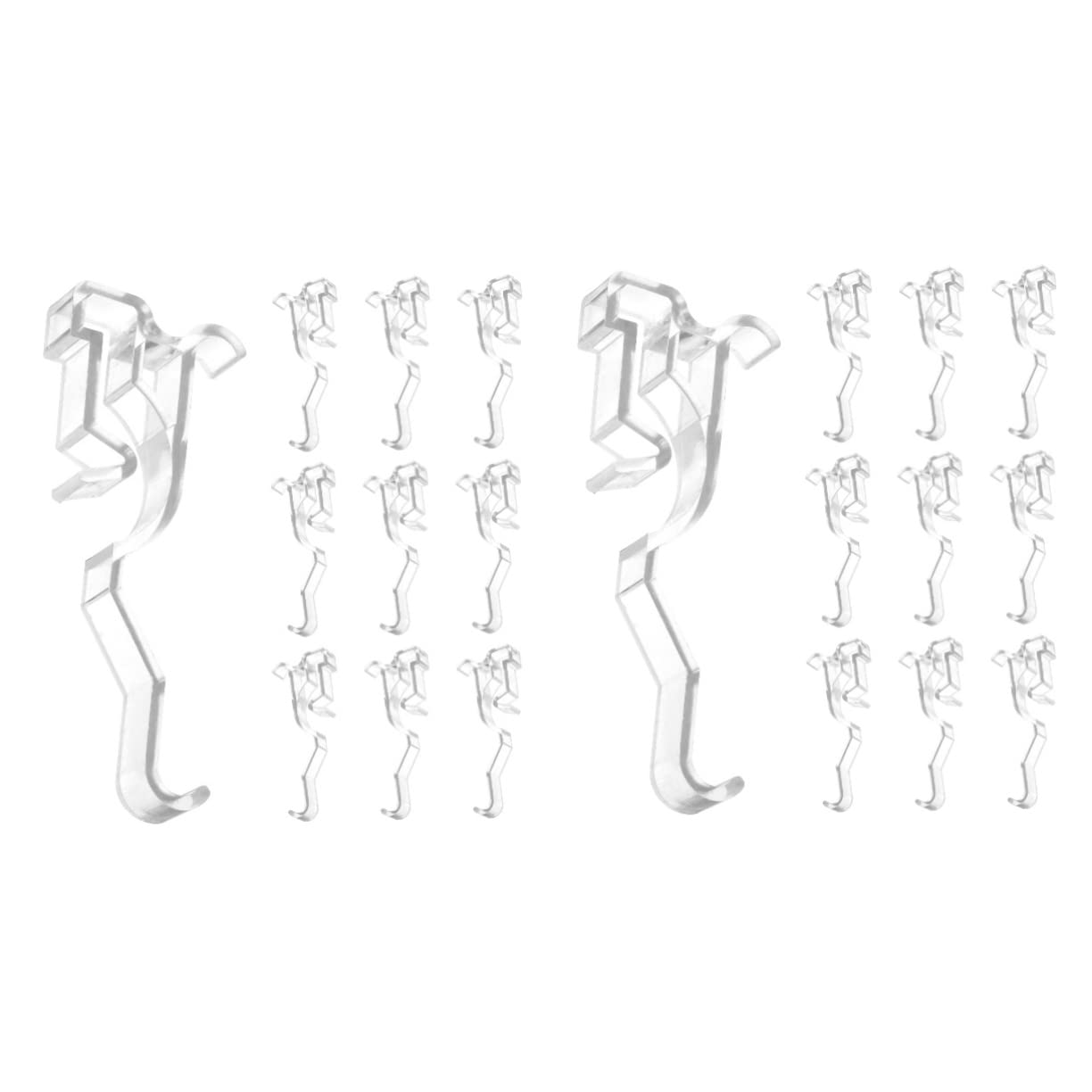 Amazon.com: 20 Pcs Clear Valance Clip Blind Clips Valance Clips 3 Inch ...