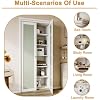 CRUTOP Pivot Swing Doors for 36" x 80" Opening, Mirrored Closet Door ...