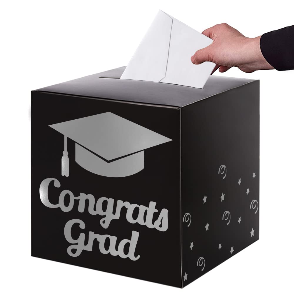 Amazon.com: Graduation Card Box Holder, Congrats Grad Foldable ...