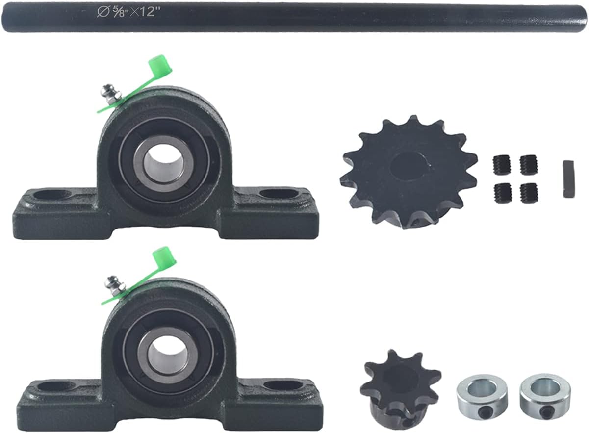 Amazon.com: pinkhatcat Jackshaft Go Kart Minibike Complete Jackshaft ...