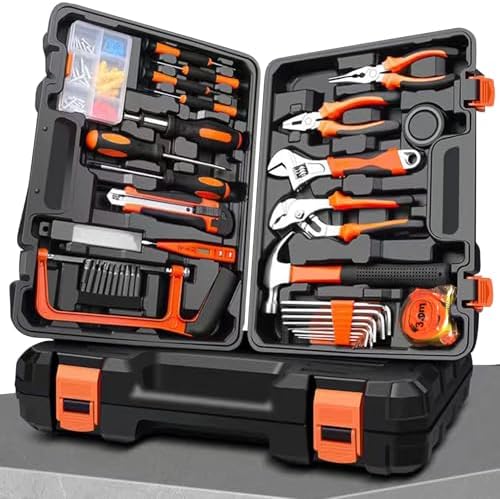 VonHaus Tool Kit - Ultimate 120 pcs Tool Box - Includes Hand Tools, LED ...