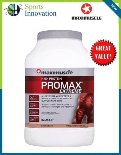 Amazon.com : Maximuscle PROMAX EXTREME (908g) - CHOCOLATE - Size and ...