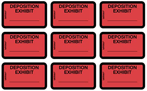 Snapklik.com : Tabbies Legal Exhibit Labels, Label: 1-5/8W X 1H, Sheet ...