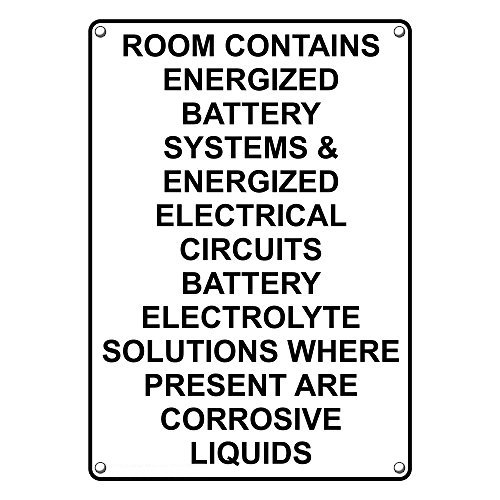 Weatherproof Plastic Vertical Room Contains Energized Battery Systems ...