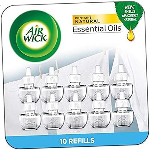 Amazon.com: Air Wick Plug in Scented Oil Refill, 10ct, Fresh Linen, Air ...