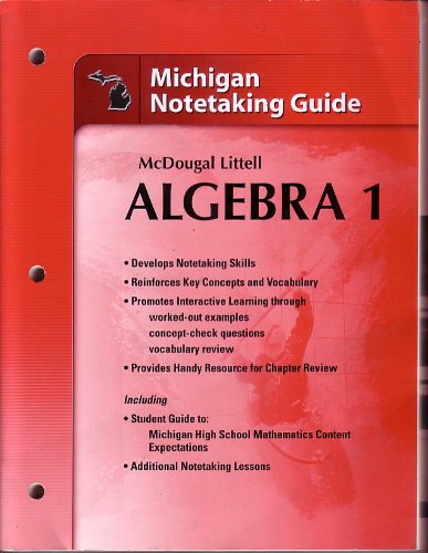 Algebra 1, Grades 9-12 Notetaking Guide: Mcdougal Littell High School ...
