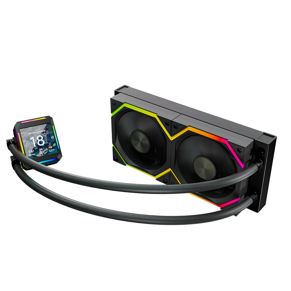 Snapklik.com : Jungle Leopard ASTROSHEL LCD 240 ARGB AIO Cooler ...