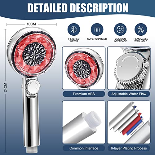Shower Head – Water Saving Shower Heads Filter – Handheld Powerful Flow ...