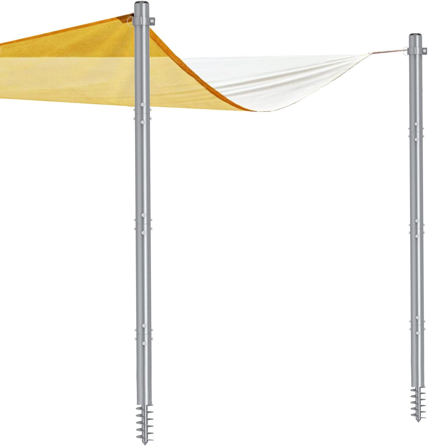 Amazon.com : Outsunny Sun Sail Shade Canopy Adjustable Installation ...