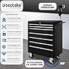 TecTake Tool Trolley, Workshop Trolley, 7 Lockable Drawers, Ball ...