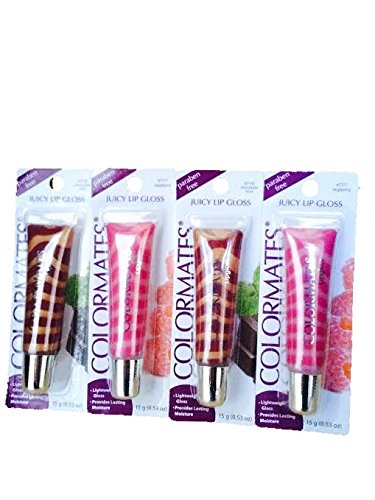 Amazon.com: Colormates Juicy Lip Gloss-Raspberry & Chocolate Mint-Total ...