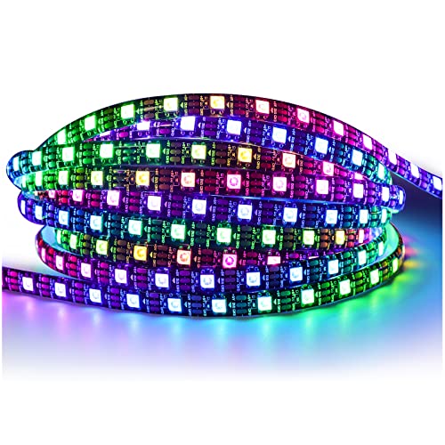 Tesfish WS2812B LED Strip Lights, IP65 Waterproof RGB LED Pixel Strip ...