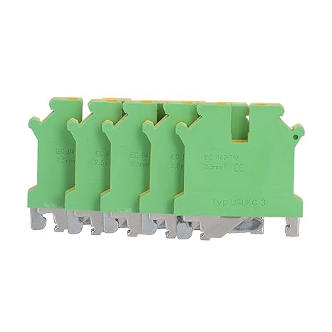 Earth Terminals, Pure Copper Grounding Terminal Yellow Green for ...