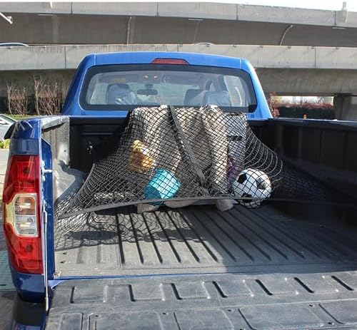 Amazon.com: TRICALI Elastic Cargo Net with Hooks, Truck Bed Cargo Mesh ...