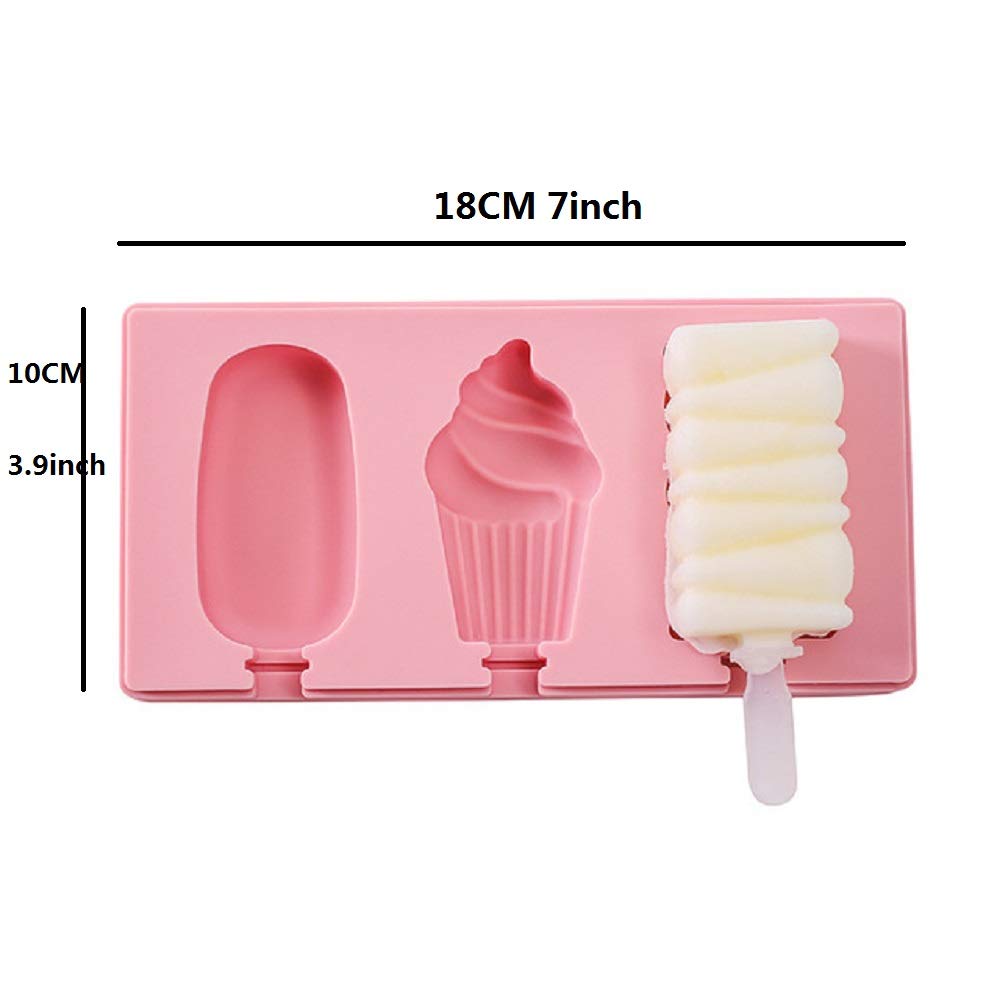 Snapklik.com : Mayata 2PCS 3XCell Silicone Ice Cream Mold Popsicle ...
