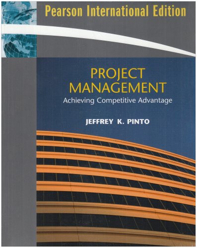 Project Management: Achieving Competitive Advantage and MS Project ...