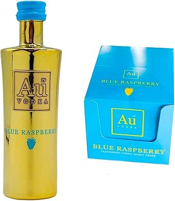 Au Vodka Blue Raspberry Miniature (12) : Amazon.co.uk: Grocery