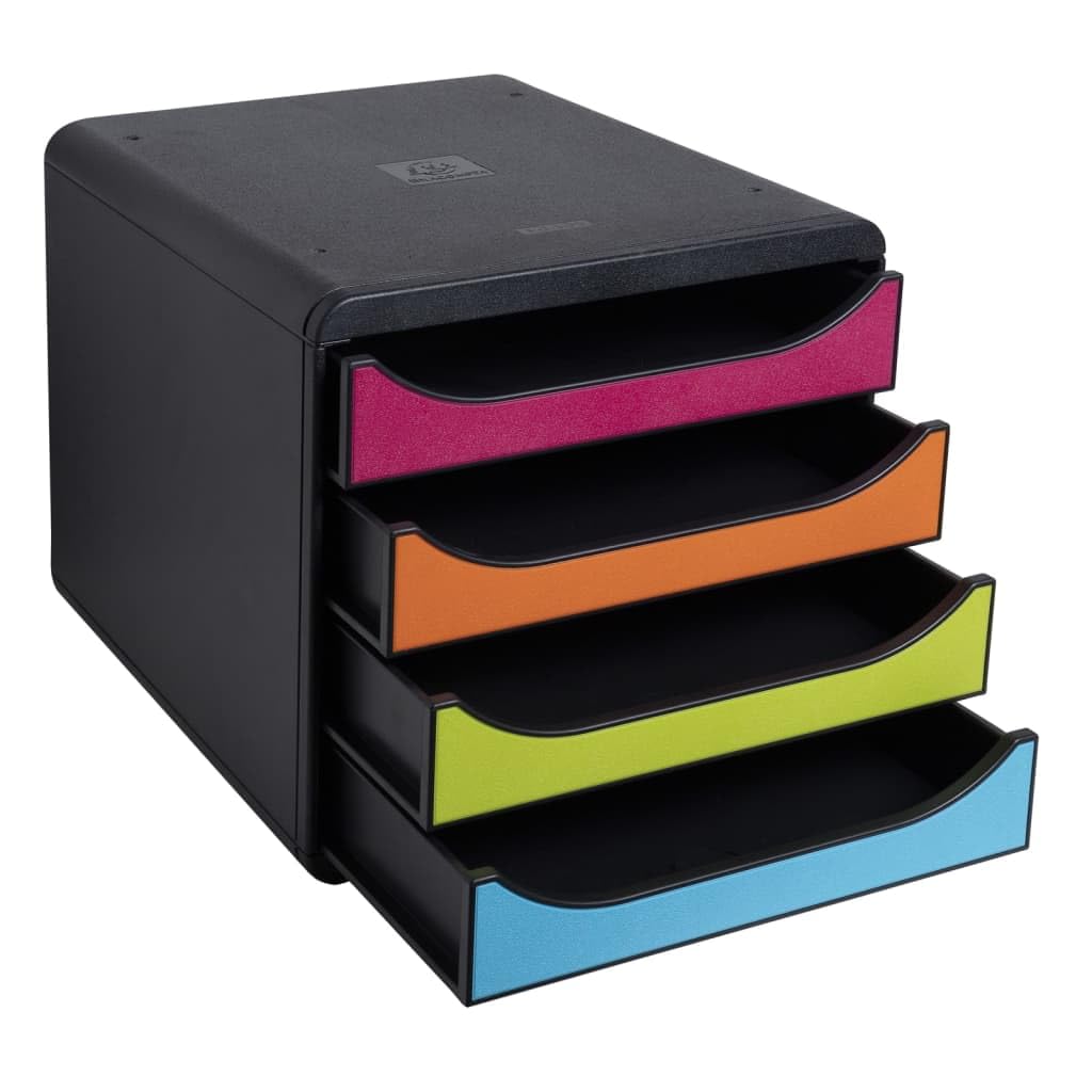 Exacompta - Ref 310498D - BIG-BOX Desktop Drawer Set - 4 x 55mm Drawers ...