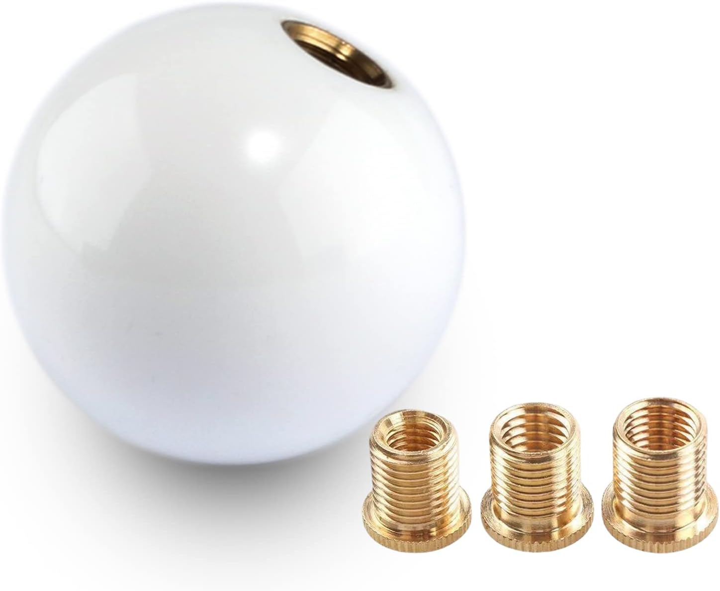 Amazon.com: Hurst 1637626 White Plastic Replacement Shifter Knob ...