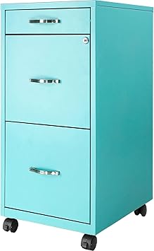GUTSTARK Archivero Metalico con Ruedas 2 Gabinetes 1 Cajon Papelero ...