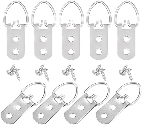 150 PCS D Rings Hangers, D Ring Picture Hangers, Heavy Duty D Ring ...